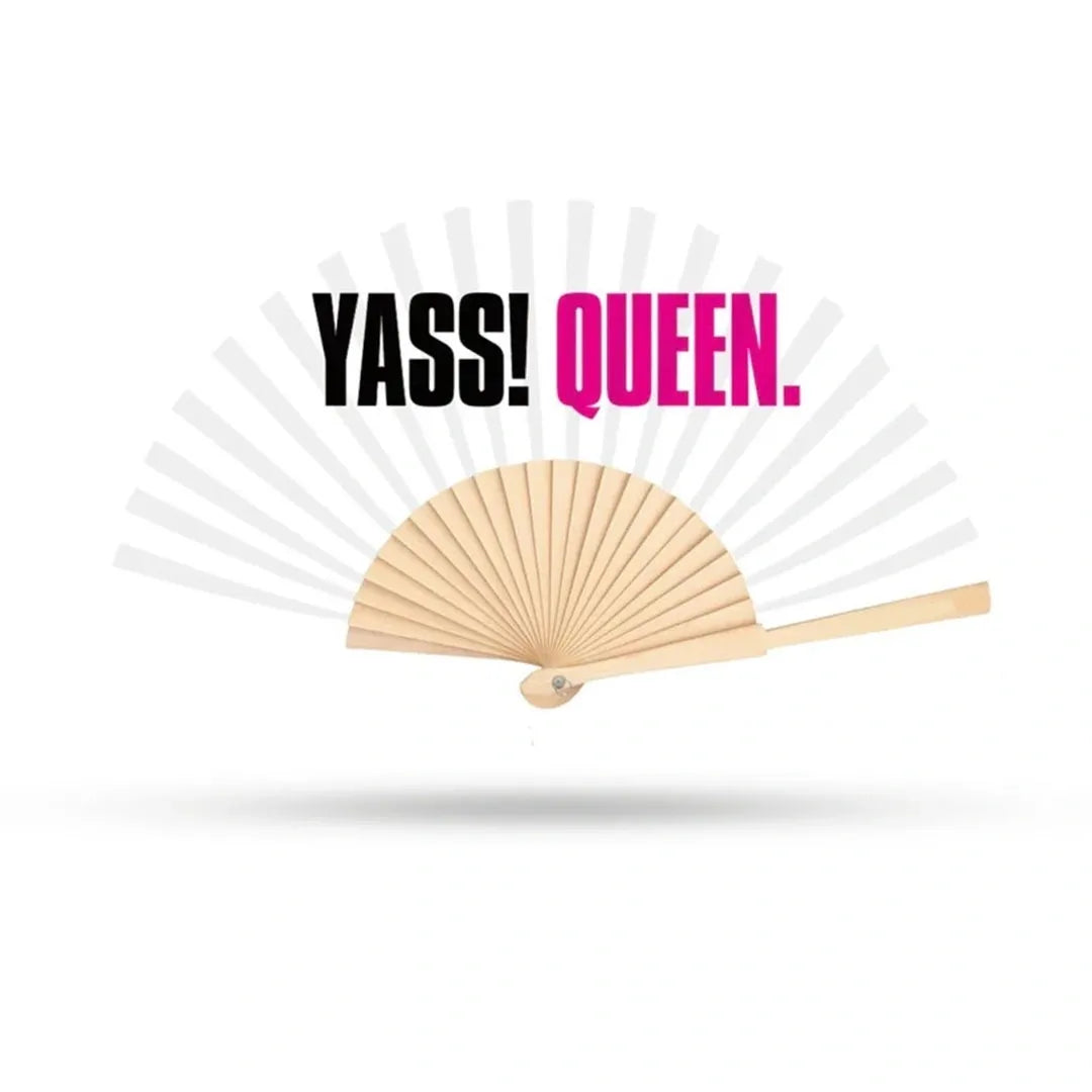 Yass Queen Hand Fan - Hot Pink | I'm Hot and Fabulous